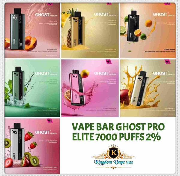 Ghost Pro Elite 7000 Puffs Disposable Vape By Vapes Bars In Dubai